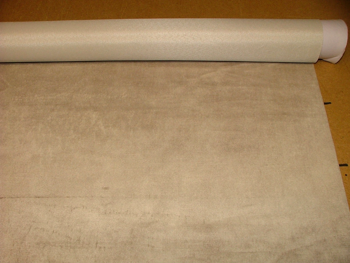 iLiv Curtain Velvet Fabric 2.5 Metre Larne Pebble Plush Upholstery Cus ...